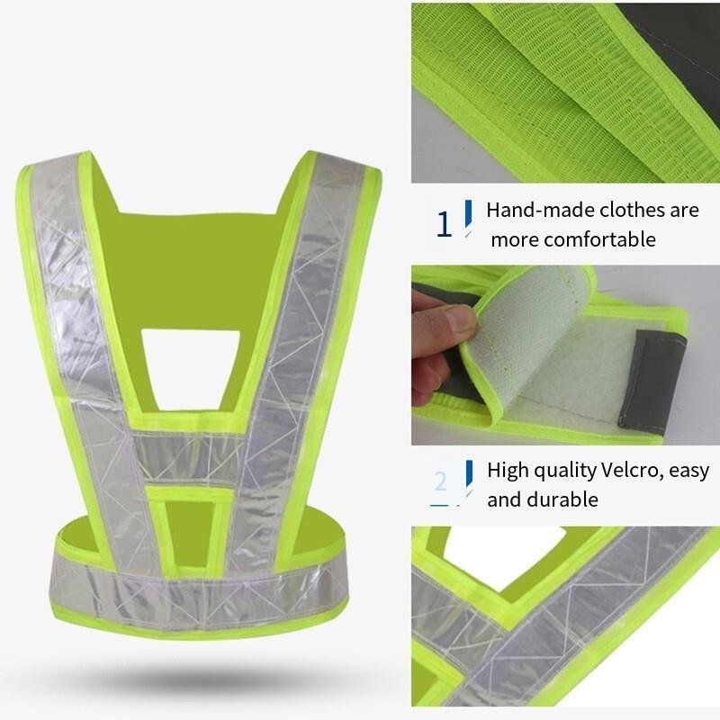 Reflective Safety Strap Safety Vest Fluorescent Yellow; ECVV US – ECVV.us