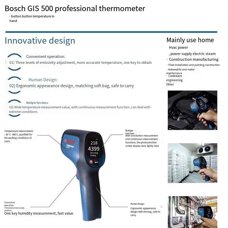 Bosch Thermometer Gis500 Infrared Hand-held Scanning; ECVV USA – ECVV.us